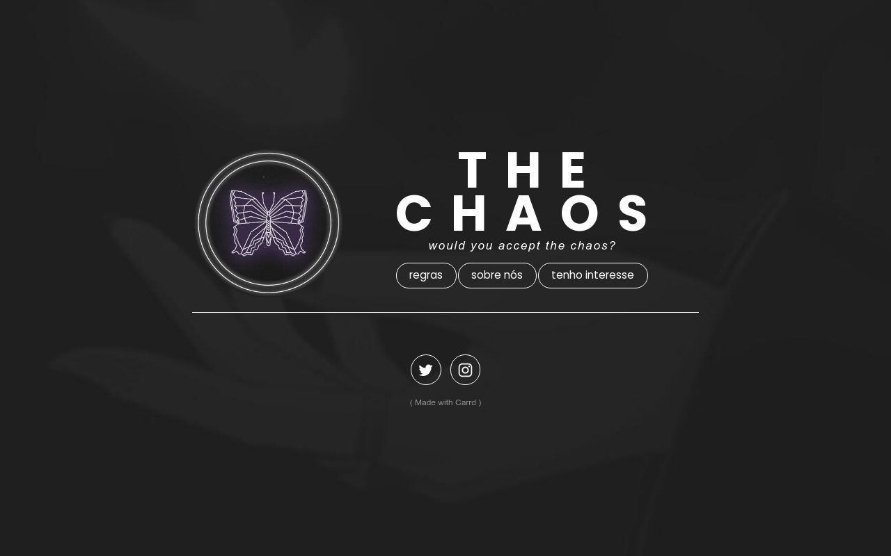 🦋 ' . . 𝗖𝙃𝖠𝖮𝗦 𝗥𝖯